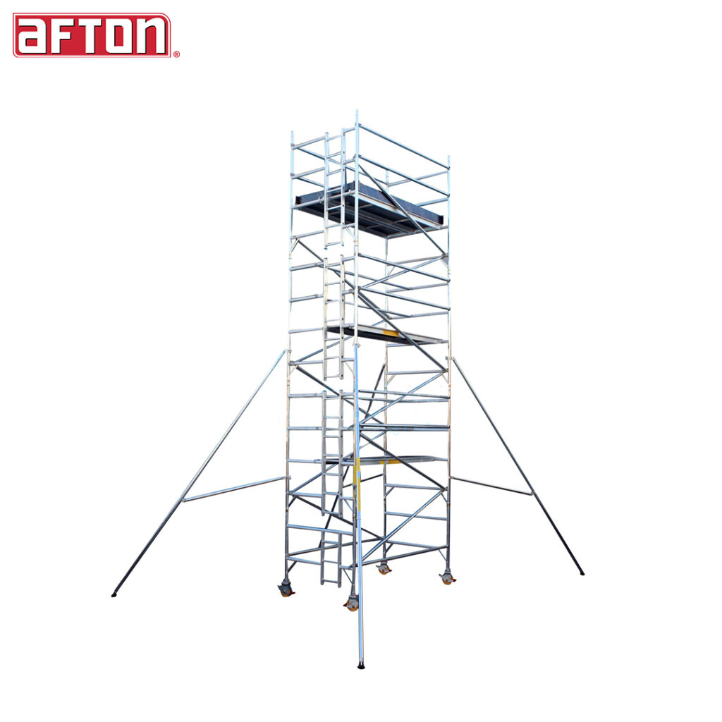 Buy AFTON Aluminum Scaffolding Double Width Mobile Tower UAE